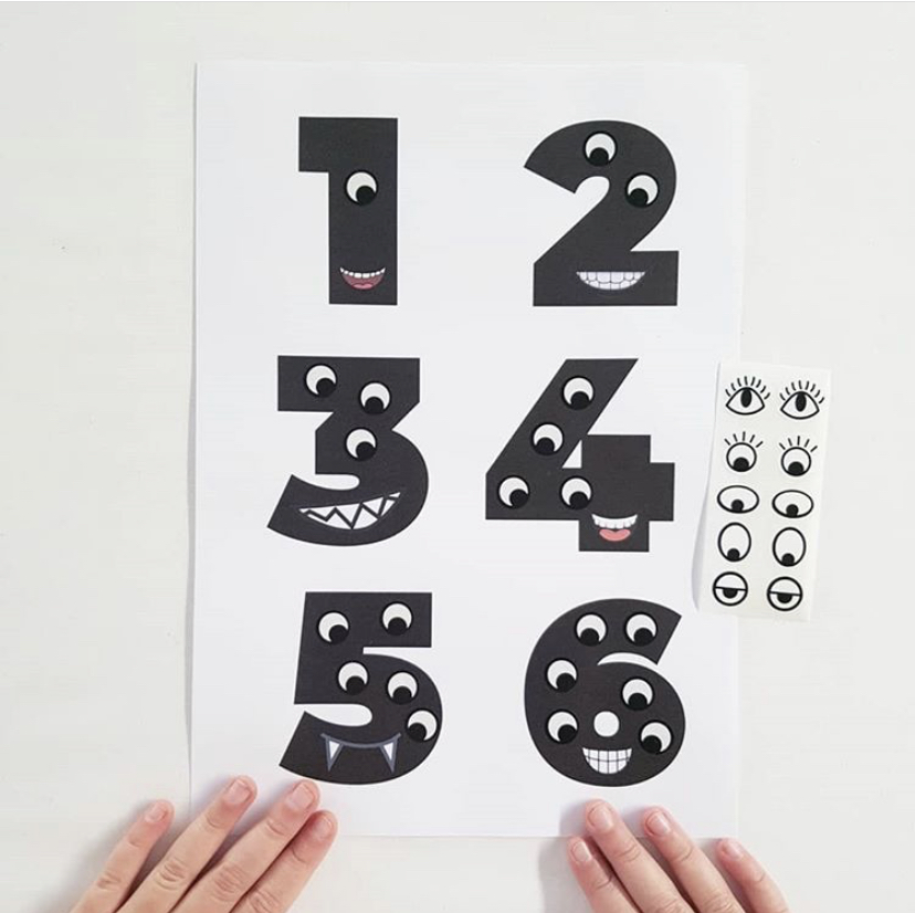 Halloween Number Match for Kids