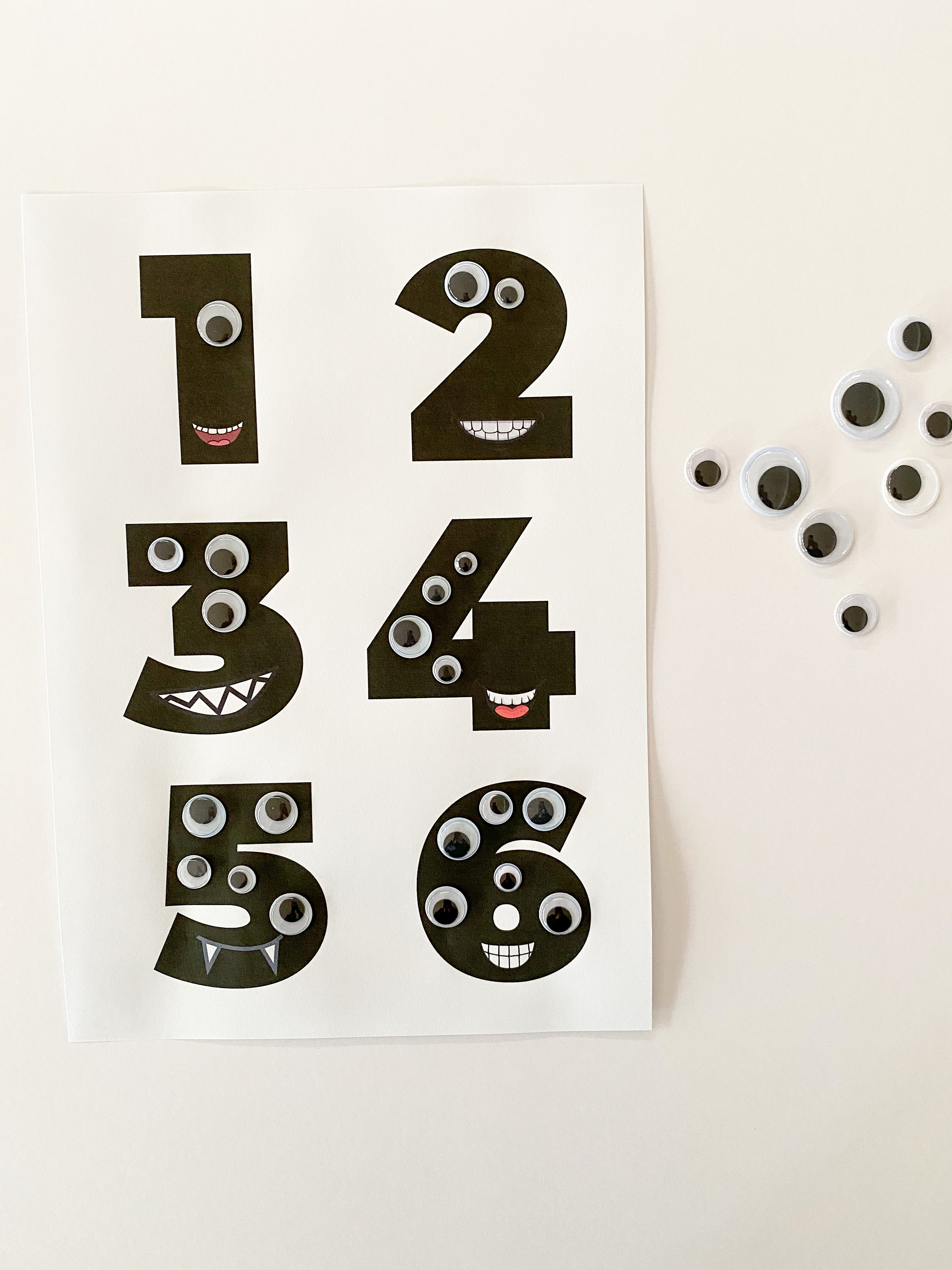 Halloween Number Match for Kids