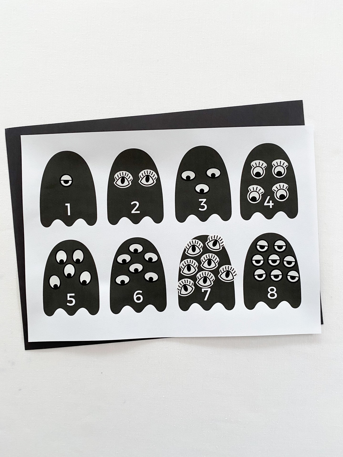 Spooky Halloween Number Craft for Kids