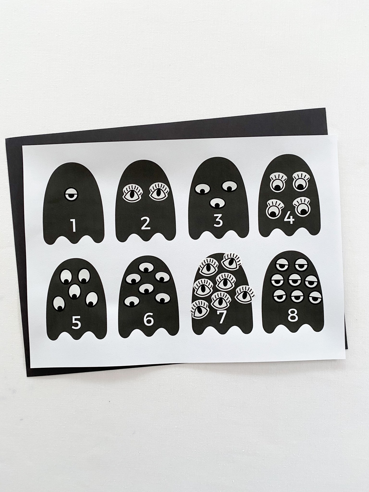 Spooky Halloween Number Craft for Kids