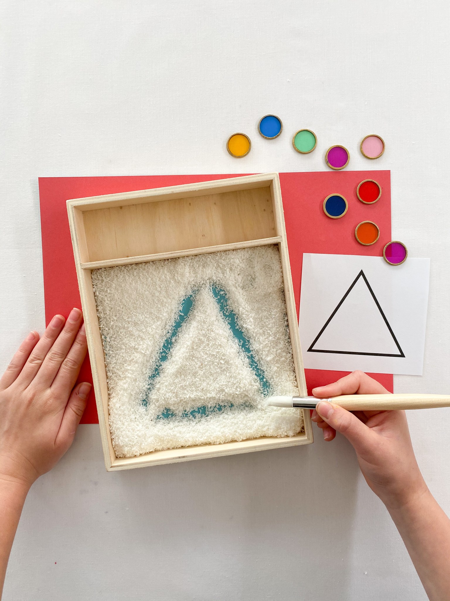 Winter Sensory Writing Practice Trays for Kids