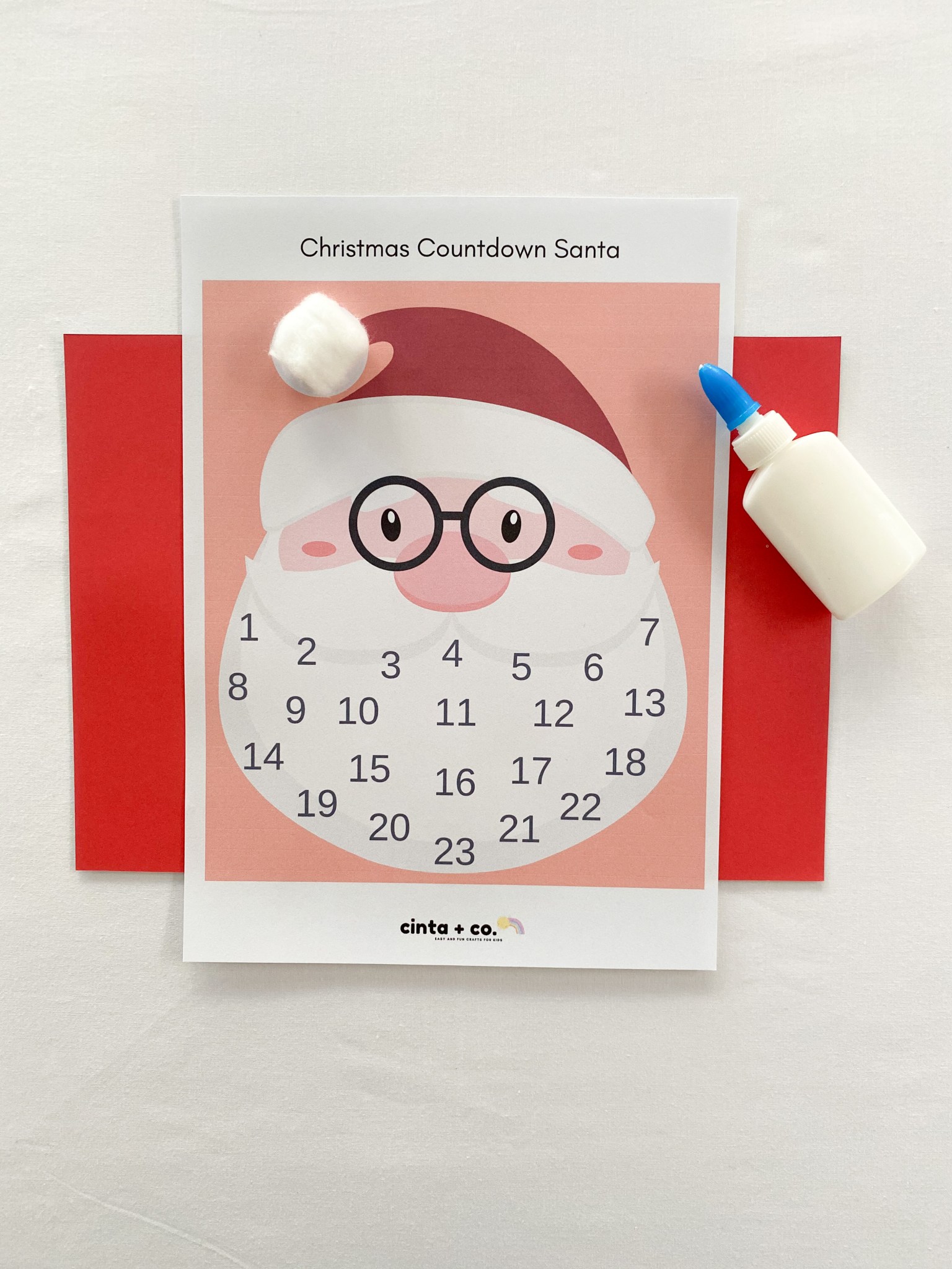 Free Christmas Countdown Printable for Kids
