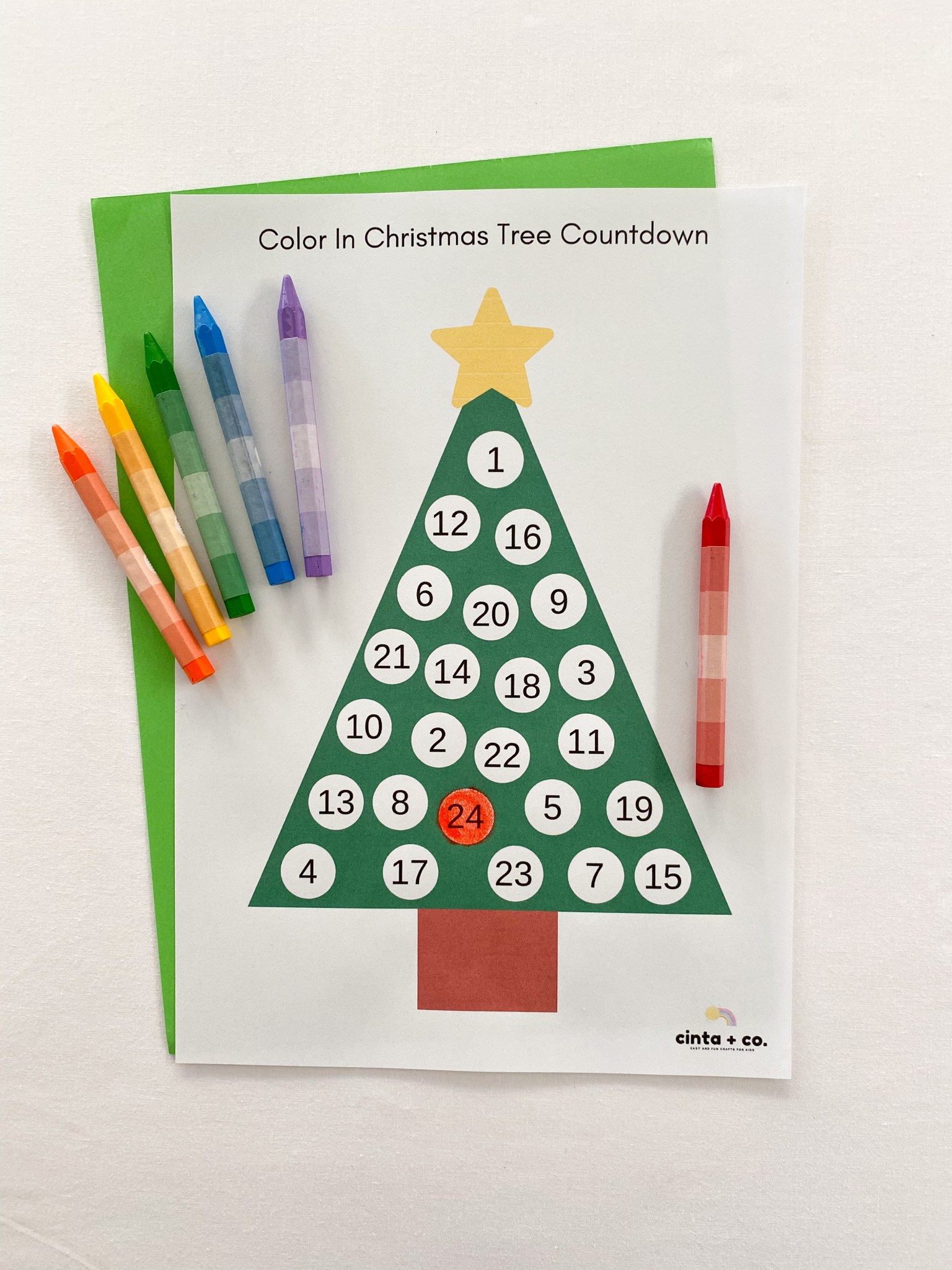 Free Christmas Countdown Printable for Kids