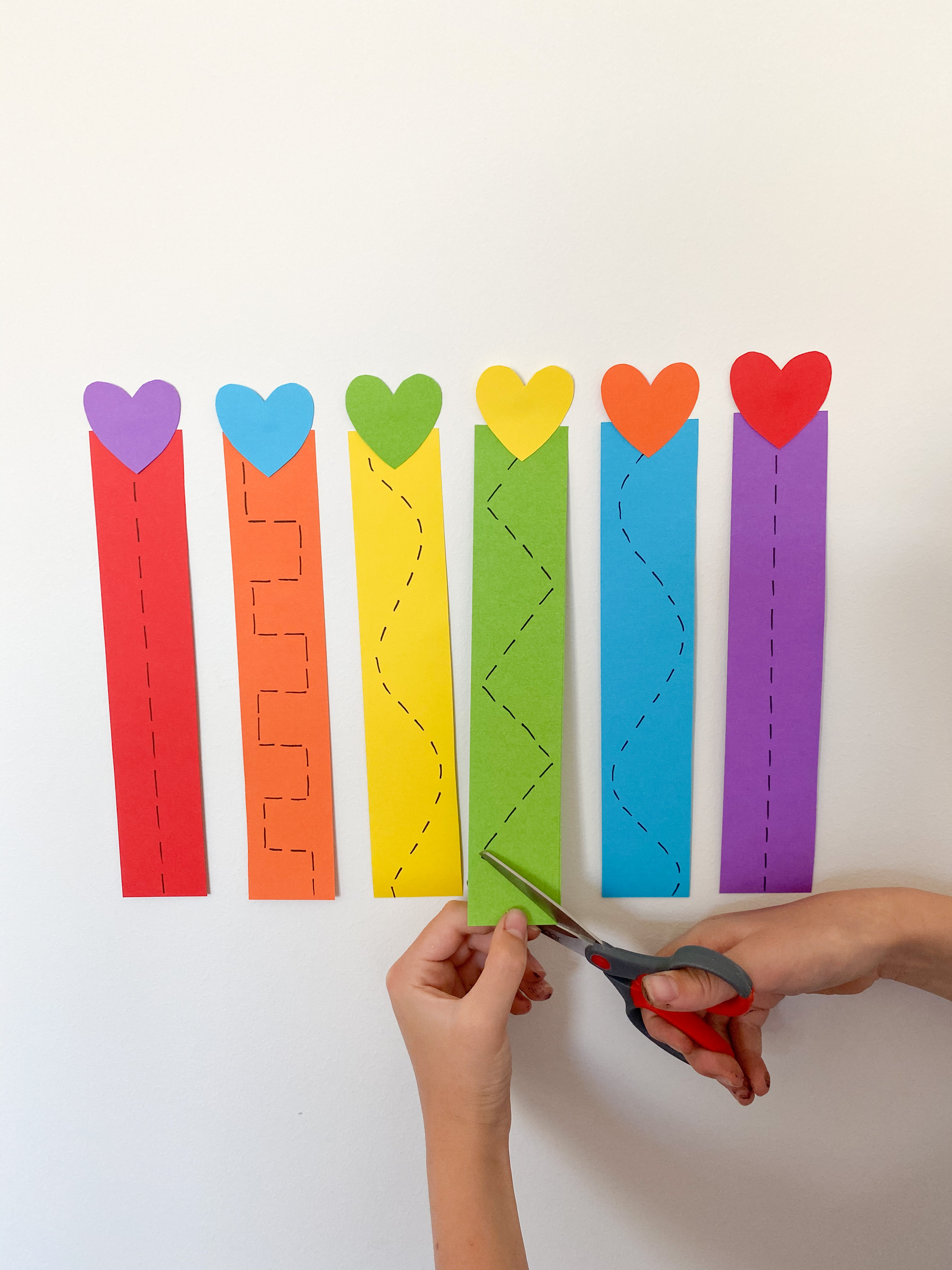 Easy Valentine’s Scissor Skills for Kids