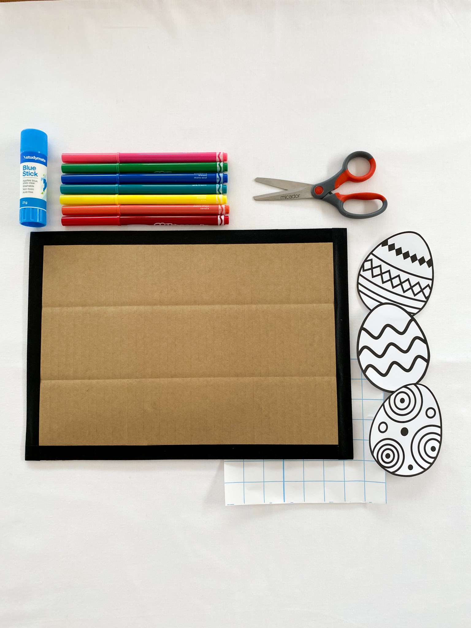 DIY Easter Erasable Coloring Board for Kids