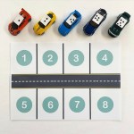 Car parking lot number game for kids